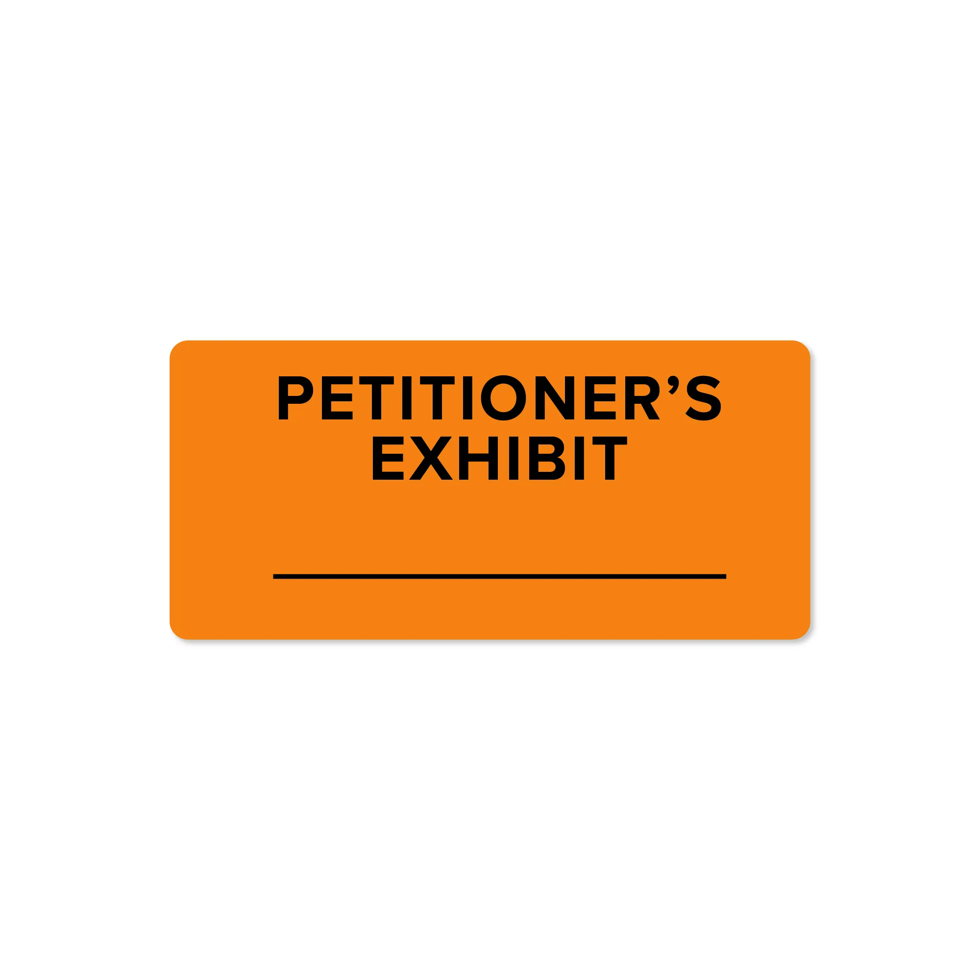 Petitioner's Exhibit Stickers | LabelValue
