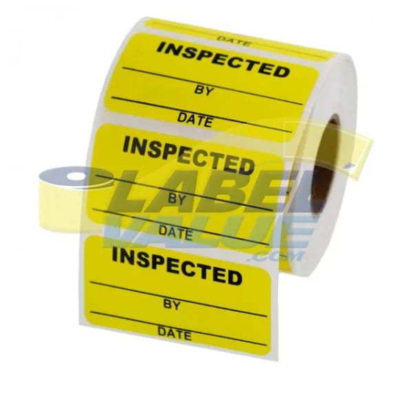 Inspected Inventory Labels 2" x 1" - Free Shipping