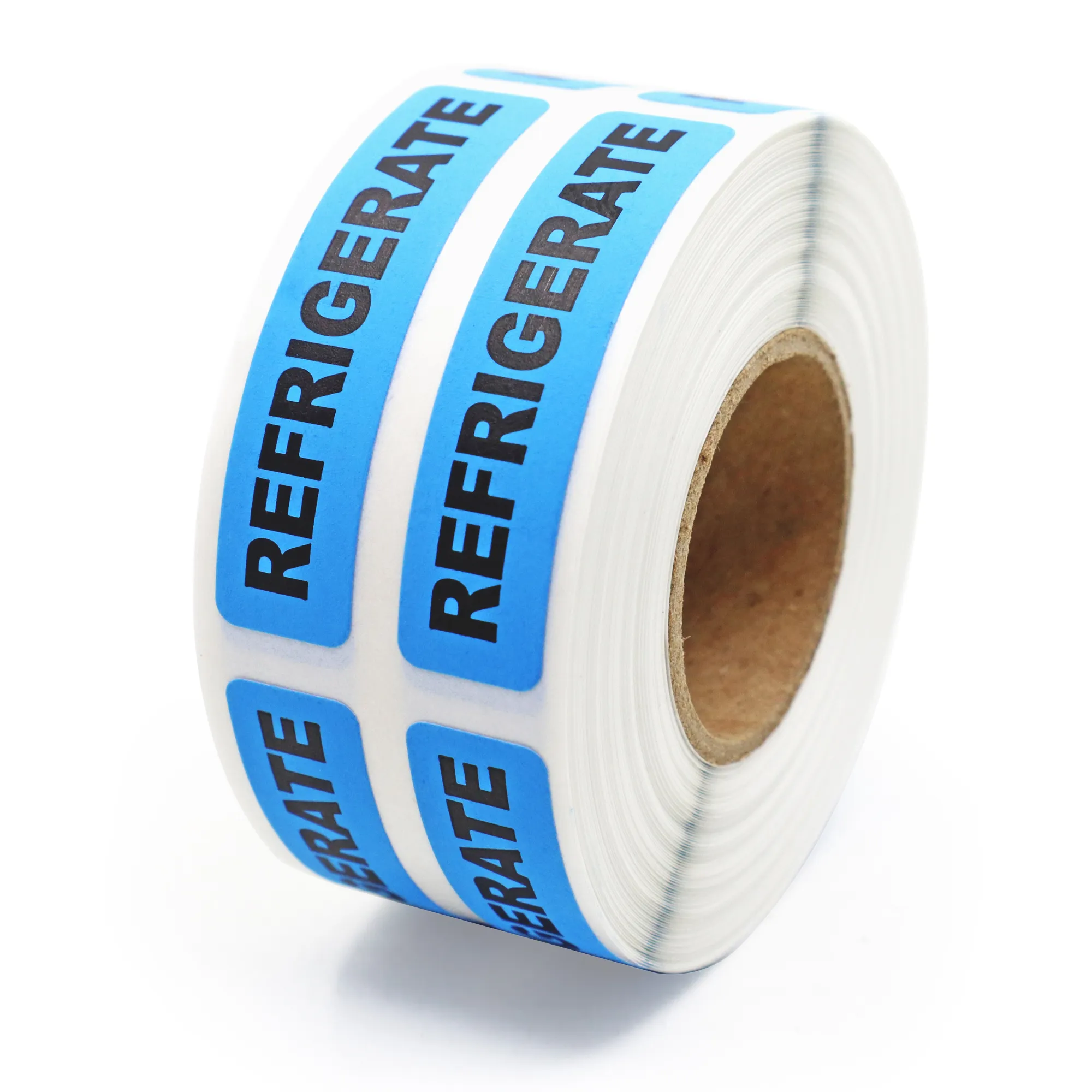 Refrigerate Stickers, Blue | Free Shipping - LabelValue