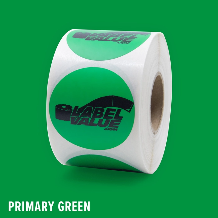 1.5 Inch Custom Fluorescent Round Stickers | Labelvalue