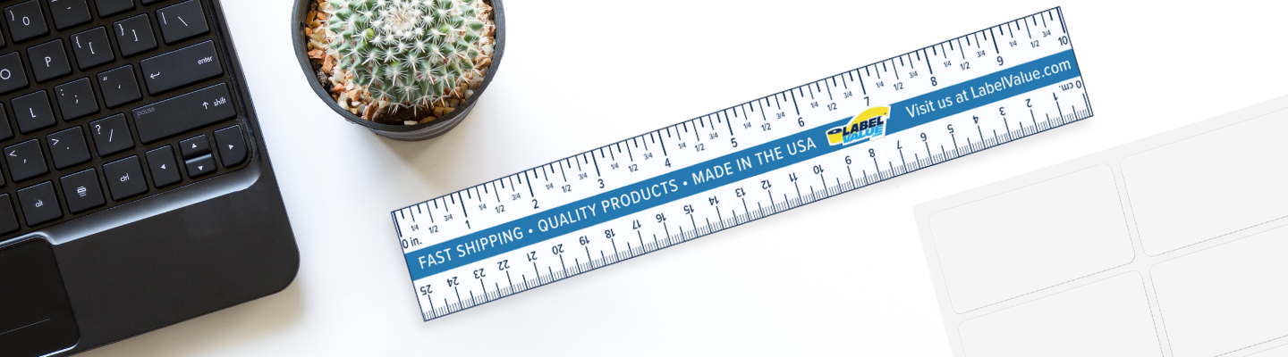 Free Printable Ruler – Actual Size in Inches & Centimeters | LabelValue